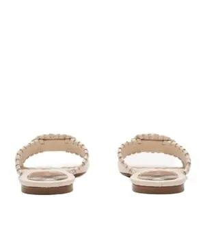 Burberry Leather Knight Stamp Slides