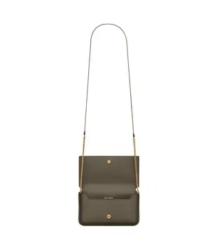 Saint Laurent Cassandre Logo Plaque Phone Holder - Light Musk
