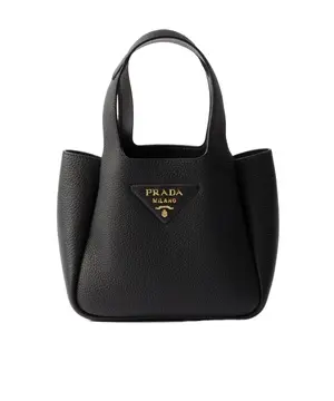 Prada Liaison Mini Leather Handbag - Black