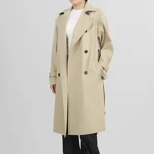 Max Mara Long-sleeved Trench Coat - Khaki