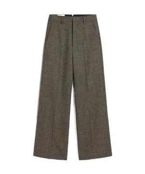 AMI Paris Wide-leg Fit Trousers - Green