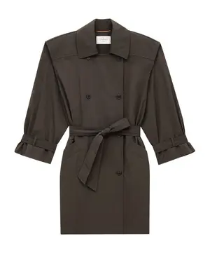 SAINT LAURENT Belted Trench Coat
