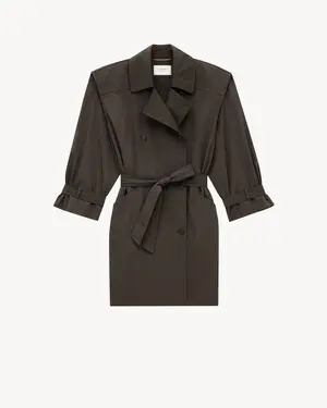 Saint Laurent Belted Trench Coat
