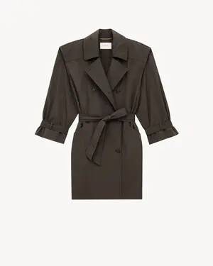 Saint Laurent Belted Trench Coat