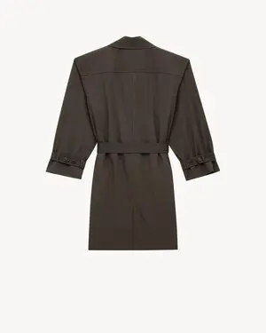 Saint Laurent Belted Trench Coat