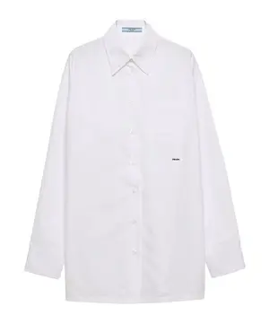 Prada Poplin Shirt With Chest Pockets