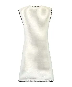SELF-PORTRAIT Crochet Knitted Mini Dress