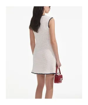 SELF-PORTRAIT Crochet Knitted Mini Dress