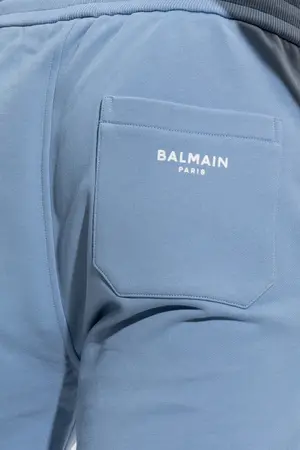 Balmain Drawstring Elastic Waist Track Shorts