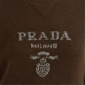 Prada Crew Neck Logo Sweater