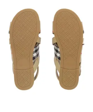 Burberry Checked Slingback Sandals