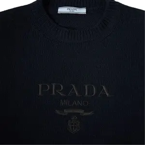 Prada Short Sleeve Crew Neck Knit Sweater