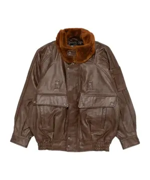 R13 Flap-pocket Leather Jacket