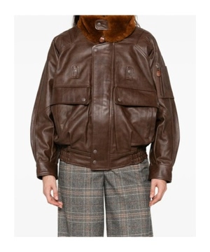 R13 Flap-pocket Leather Jacket