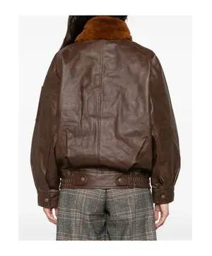 R13 Flap-pocket Leather Jacket