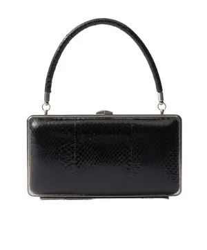 Prada Ayers Leather Clutch - Black