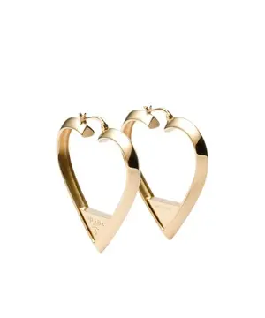 Prada Metal Earrings - Golden