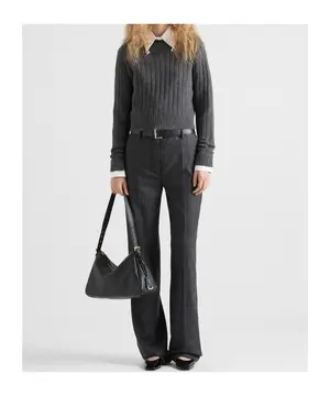 Prada Cropped Re-cashmere Sweater