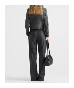 Prada Cropped Re-cashmere Sweater