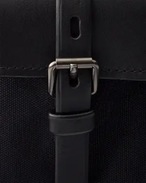 Prada Route Mini Canvas And Leather Bucket Bag