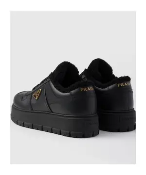 Prada Leather Laced Sneakers