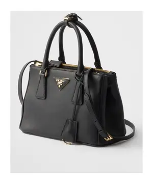 Prada Galleria Small Leather Bag - Black