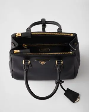 Prada Galleria Small Leather Bag - Black