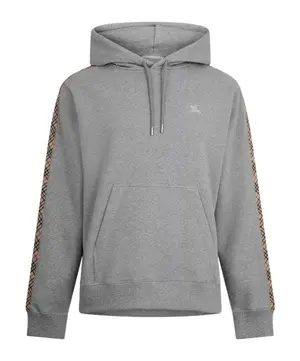 Burberry Logo Hoodie - Gray
