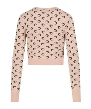 MARINE SERRE Moon Jacquard Cropped Jumper