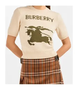 Burberry Crew Neck Short Sleeve Sweater