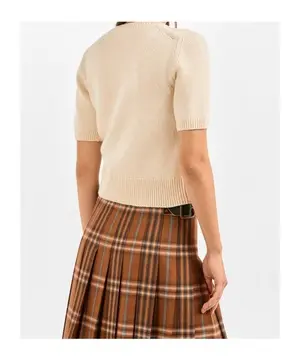 Burberry Crew Neck Short Sleeve Sweater