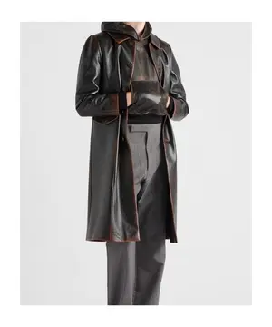 Prada Nappa Leather Hoodie