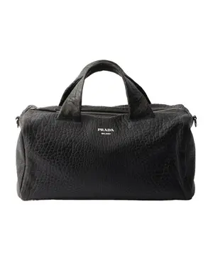 Prada Nappa Leather Duffle Bag - Black