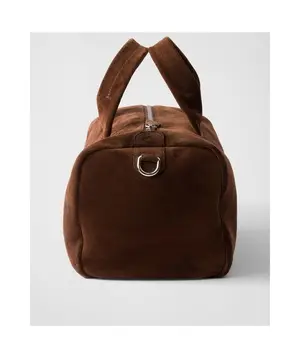 Prada Small Suede Duffle Bag