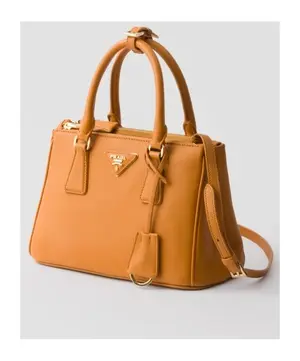 Prada Galleria Small Leather Bag - Brown