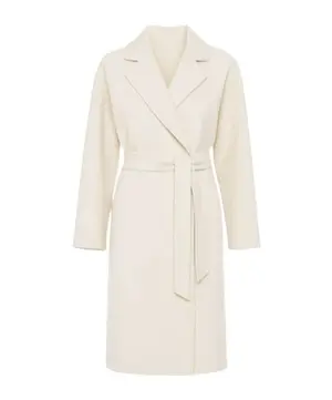 Max Mara Max Mara Studio Ajaccio Belted Coat White