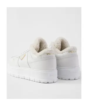 Prada Leather Laced Sneakers