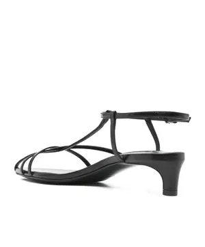 JIL SANDER Pointed Toe Sandals With Buckle Ankle Strap