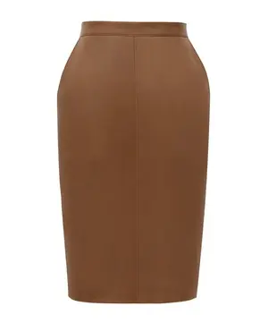 Saint Laurent Cassandre Lambskin Pencil Skirt