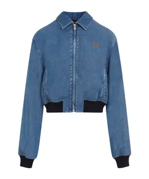 Miu Miu Embellished Denim Jacket