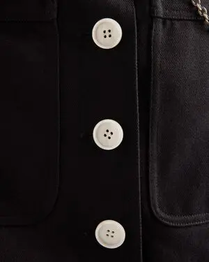 Prada Cotton Drill Flared Skirt