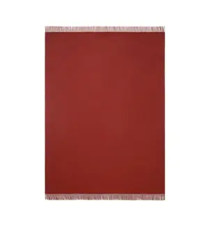 Loro Piana Unito Cashmere Blanket With Fringe - Auburn