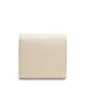 Loewe Anagram Compact Flap Wallet In Pebble Grain Calfskin