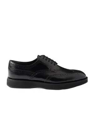 Prada Leather Lace-up Brogue Shoes