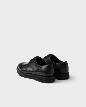 Prada Leather Lace-up Brogue Shoes