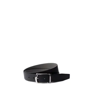 Prada Reversible Saffiano Leather Belt - Black/marble