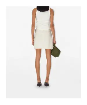 Burberry Check Buckle Detailed Ribbed Tank Top