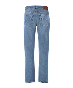 Fendi Light Wash Straight Leg Jeans - Blue