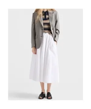 Prada Single-breasted Checked Grisaille Jacket