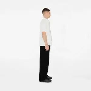 Burberry Logo-patch Cotton Polo Shirt